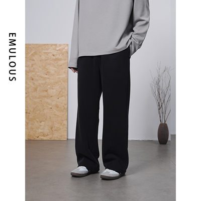 宽松直筒休闲卫裤emulous宽松