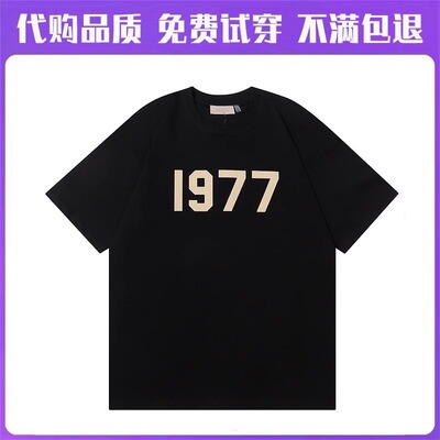 ESSENTIALS官方休闲1977夏季短袖T恤男女情侣装小众高街复线FOG潮