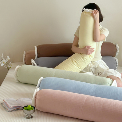 安懒懒全棉夹棉绗缝糖果长抱枕