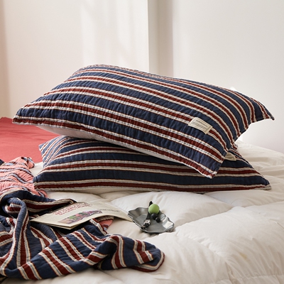 安懒懒A类全棉三层提花枕巾