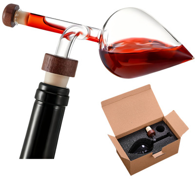 New Creative Glass Wine Divider Wine Pourer Quick Red Wine Portable Decanter Set