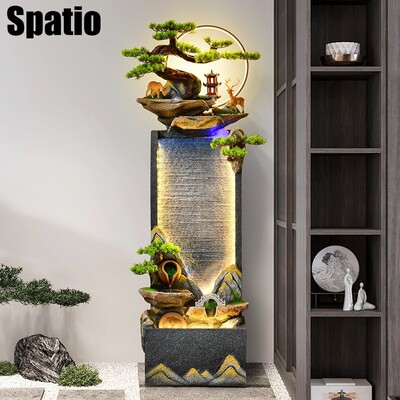 Spatio假山流水摆件客厅落地装饰