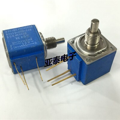 极速墨西哥BOURNS多圈q电位器97013-000-128十圈50K轴长11MM