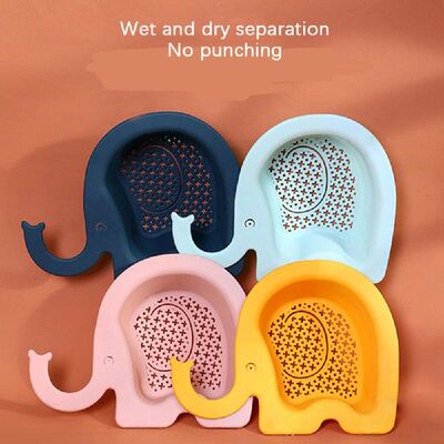 极速Elephant Shape Kitchen Sink Strainer RackP Fruit Vegetab