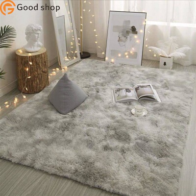 新品Grey Cearpet Tie Dyeing Plush Soft Carpets For Living Ro