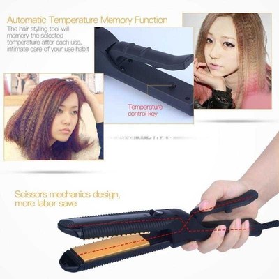 极速CkeyiN 3 in 1 Titanium Hair StrFaightener Iron Professio