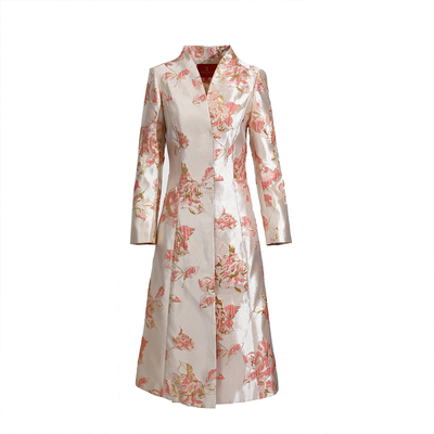 【六礼】专柜品牌折扣女装高端洋气百搭气质通勤风衣-22061