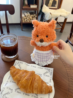 Little系列娃衣配饰小狗围兜小狐狸围巾Nici玩偶围兜小熊口水巾