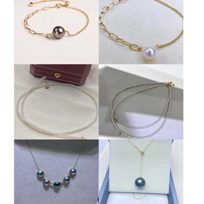 定制工厂来图DIY淡水海水珍珠裸珠打烊耳饰项链手链吊坠耳钉a2906