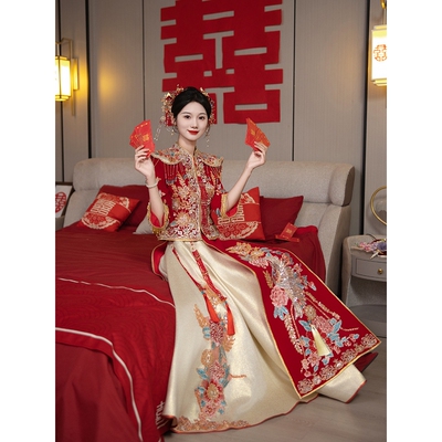 重工秀禾服婚服2025新款新娘结婚礼服中式嫁衣高级感敬酒服a4188