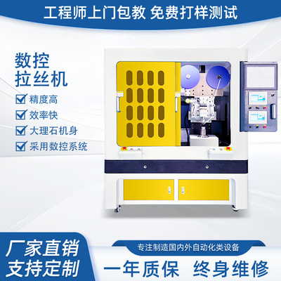 厂家直销数控拉丝机SLSA01双头双工位自动打磨表面处理立车车床