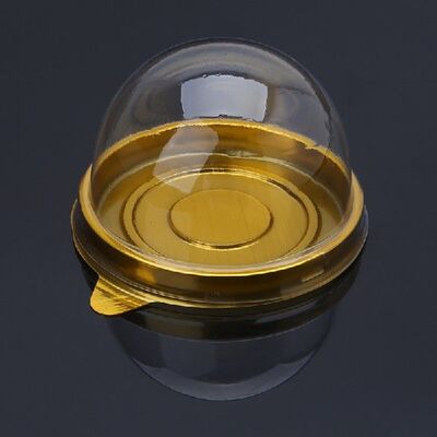 极速50Pcs 50g jRound Moon Cake Trays Mooncake Packaging Box