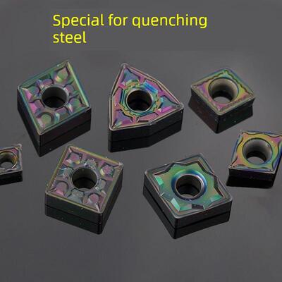 桃形外圆数控淬火刀片超硬淬火钢高硬钢WNMG080408-GF/04-BF2七彩