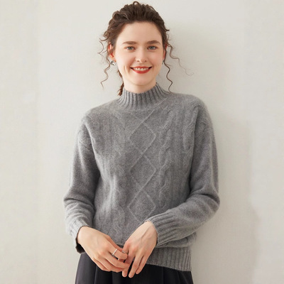 baby羊绒衫加厚高领宽松山户外风