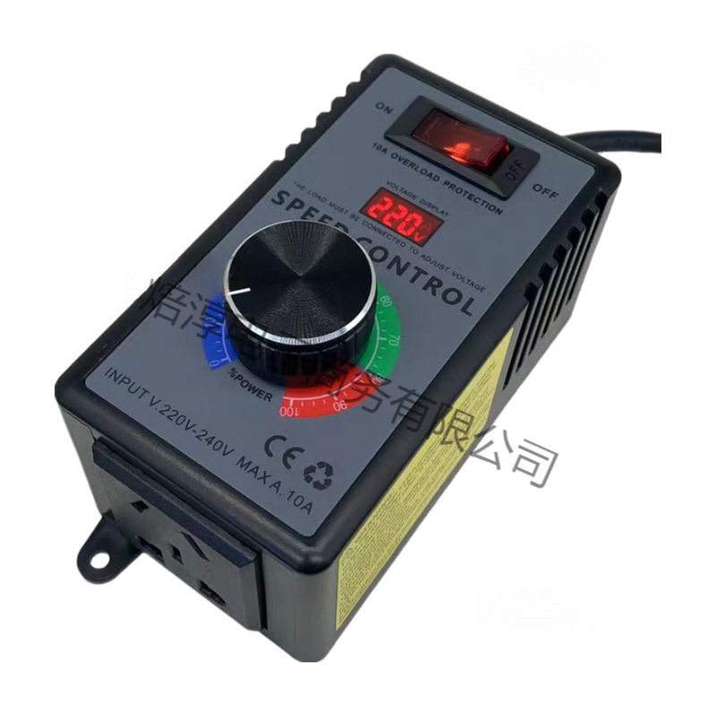 电子调压调速器4000W可调电机电热炉风扇风机无级调温调光AC220V