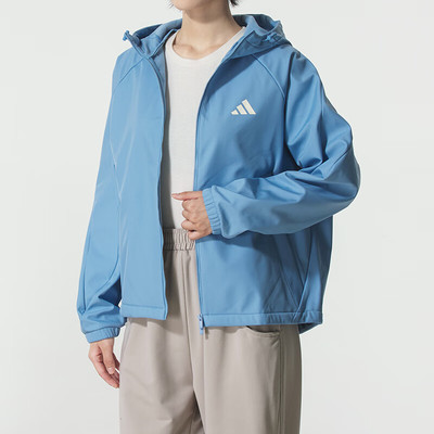 Adidas阿迪达斯女装2025冬季新款MS SOFTSHELL JK梭织外套KC0087
