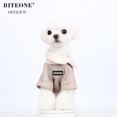 BITEONE猫狗秋冬老钱风毛衣
