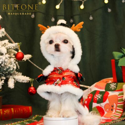 BITEONE 【造梦骑士】2025新款圣诞节风衣狗狗猫咪衣服限量氛围