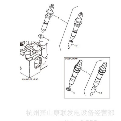 斗山喷嘴支架组件DP086TA/LA