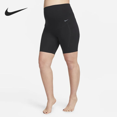 Nike/耐克正品ZENVY女士训练透气高腰孕妈紧身裤FD8640-010
