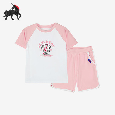 斯凯奇正品儿童运动套装