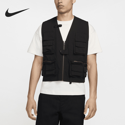 Nike/耐克正品男士舒适耐用经典运动休闲多口袋背心FN3214-010