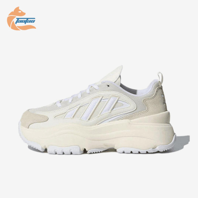 Adidas/阿迪达斯正品三叶草OZGAIA新款女米经典白色老爹鞋KJ7307