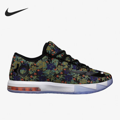 Nike耐克正品KD 6 EXT男子实战低帮系带印花篮球鞋652120-900