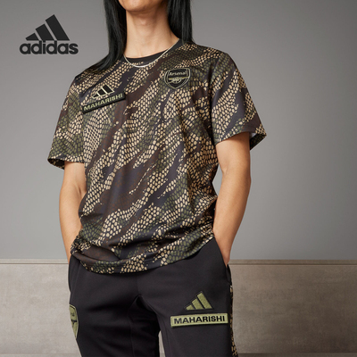 Adidas/阿迪达斯正品阿森纳联名男士足球训练运动短袖IN4752
