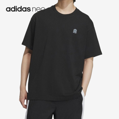 Adidas/阿迪达斯正品当季neo男女新款运动圆领短袖IB7679