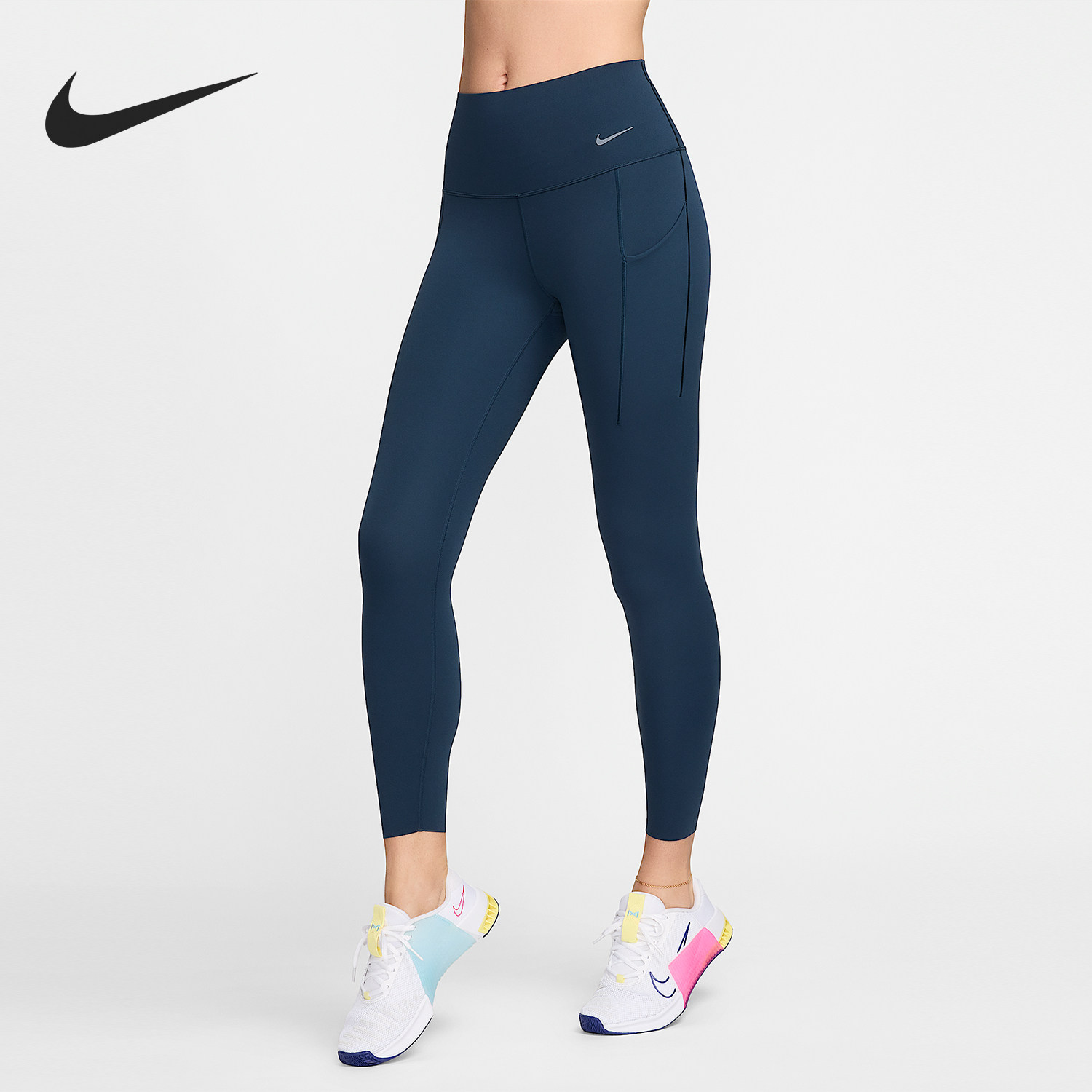Nike/耐克正品2025秋季款女士透气高腰瑜伽健身长裤DQ5898-478