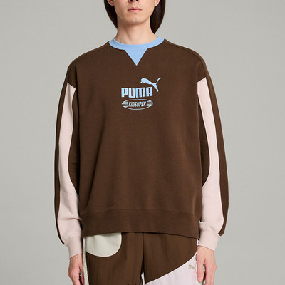 Puma/彪马正品KIDSUPER男士宽松休闲复古圆领卫衣626700-65