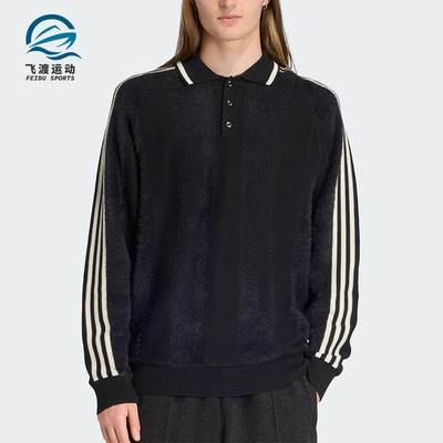 Adidas/阿迪达斯正品三叶草男士日常套头耐穿休闲POLO衫JX3835