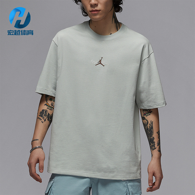 Nike/耐克正品JORDAN男士厚实圆领印花透气经典短袖IF0381-034