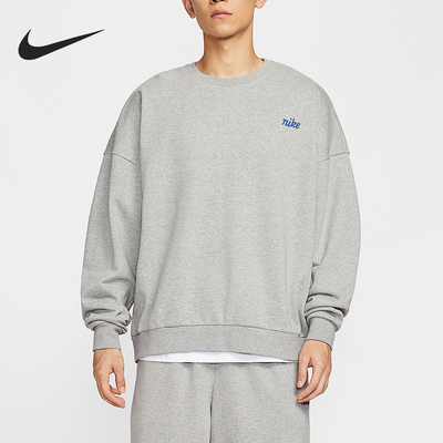 Nike/耐克正品2025 Club男士宽松圆领针织套头衫IB8360-063