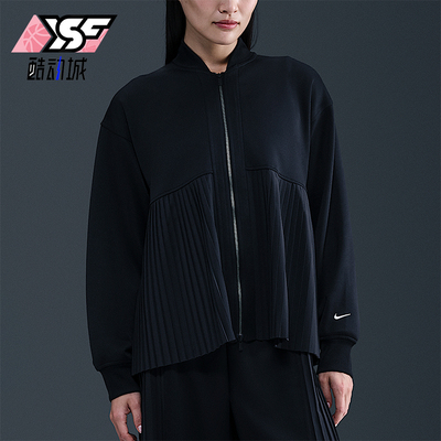 Nike/耐克正品2026春季款女士日常打褶立领运动外套IM7458-010