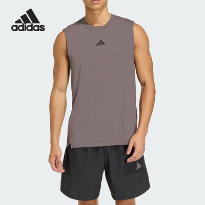 Adidas/阿迪达斯正品夏季男士耐磨力量训练健身背心T恤KD0375