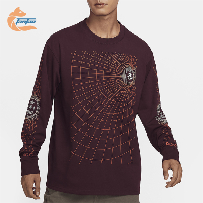 耐克男士宽松印花运动长袖