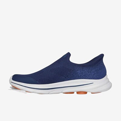 Skechers斯凯奇正品Go Walk男一脚蹬缓震休闲鞋216784-NVOR