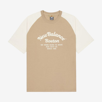 New Balance新百伦正品男字母插肩袖透气短袖T恤NEF21271-DB