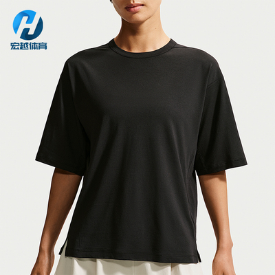 Nike/耐克正品女士超感柔软圆领套头舒适短袖T恤IQ9333-010