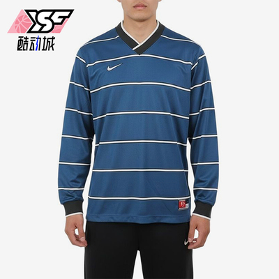 Nike/耐克正品Dri-FIT运动条纹休闲舒适经典长袖T恤IF1533-476