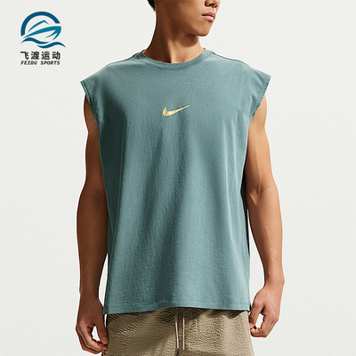 Nike/耐克正品夏季男士透气简约圆领轻盈亲肤背心T恤IH1976-382