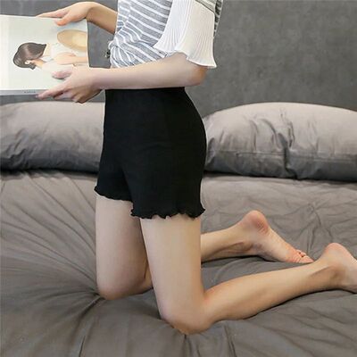 Women Safety Pants Ladies Soft Cured Edge Cotton Short Pants