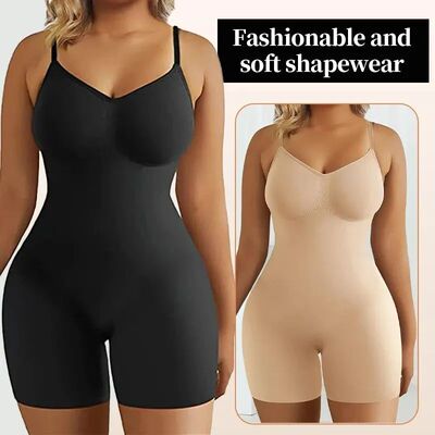 Bodysuit for Women Tummy Control Shapewear Seamless High Wai
