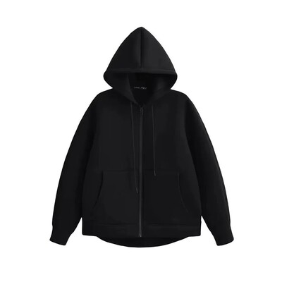 HH Autumn Winter Women's Zipper Hoodie Coat High Street Doub