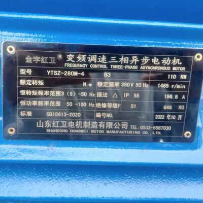 山东源头厂家直供YTSZ280M-4/110W起重变频调速三相异步电动机