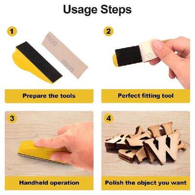 70 PCS Micro-Type Detail Sander Paper Kit, 3.5X1inch Mini