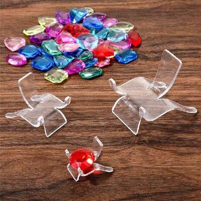 ABFS 3 Sizes Mini Easel For Display Stand, 72Pcs Acrylic