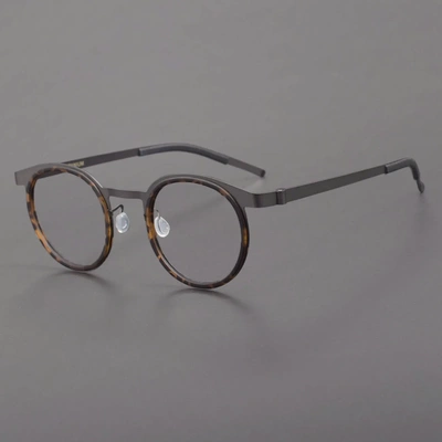 林德同款9704TR眼镜无螺丝圆形